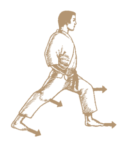 Zenkutsu-dachi (Front stance)